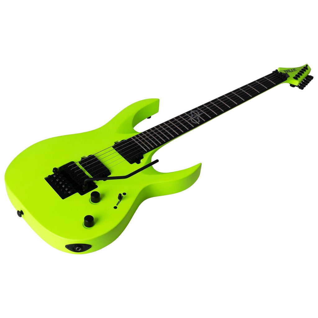 Solar A2.6FRLN Floyd Rose Lime Neon Matte Electric Guitar – Mahogany Music