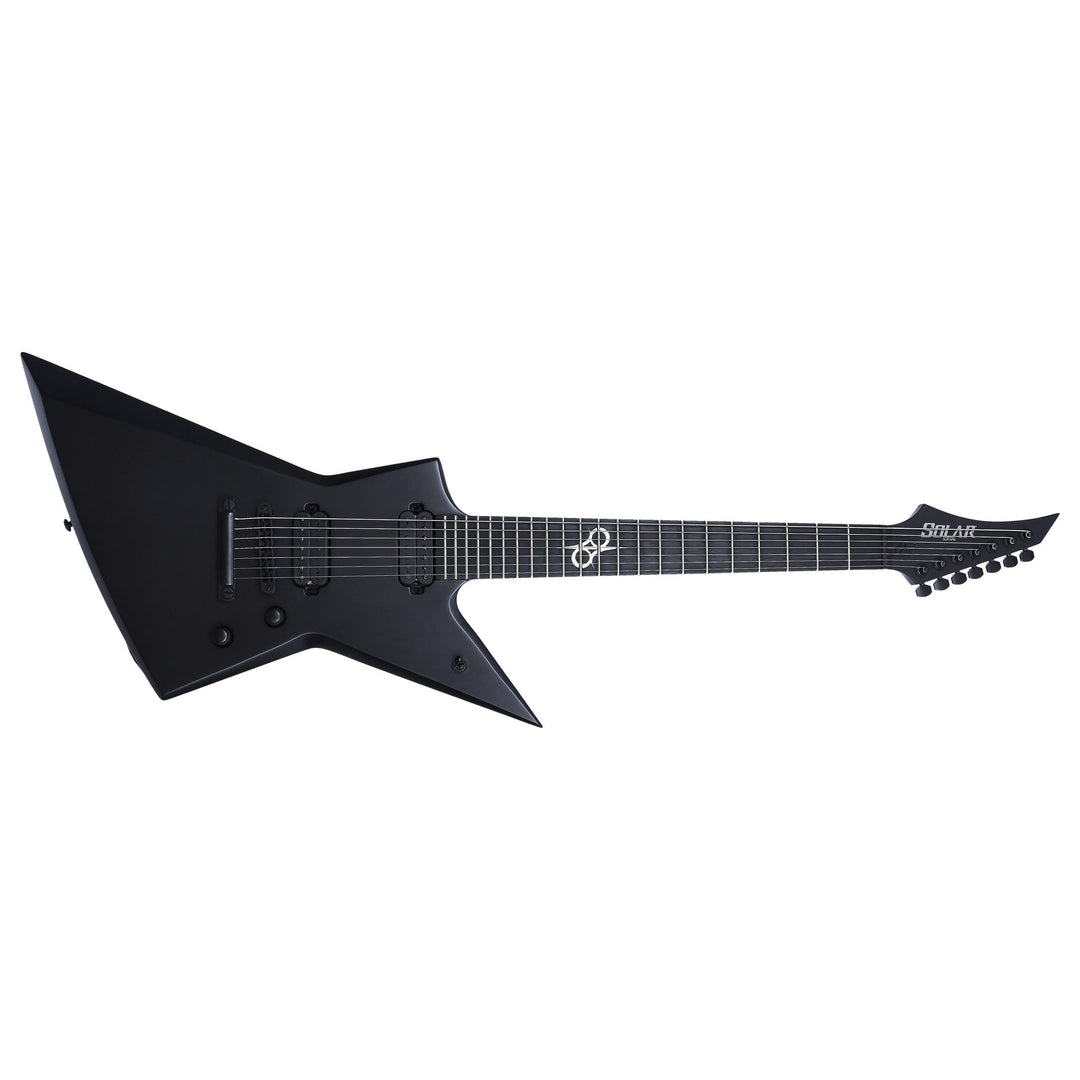 Solar E2.7C Matte Black 7 String Electric Guitar – Mahogany Music