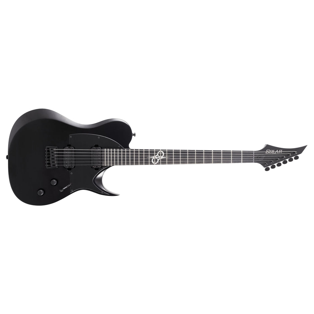 Solar T2.6C Carbon Black Matte Electric Guitar – Mahogany Music